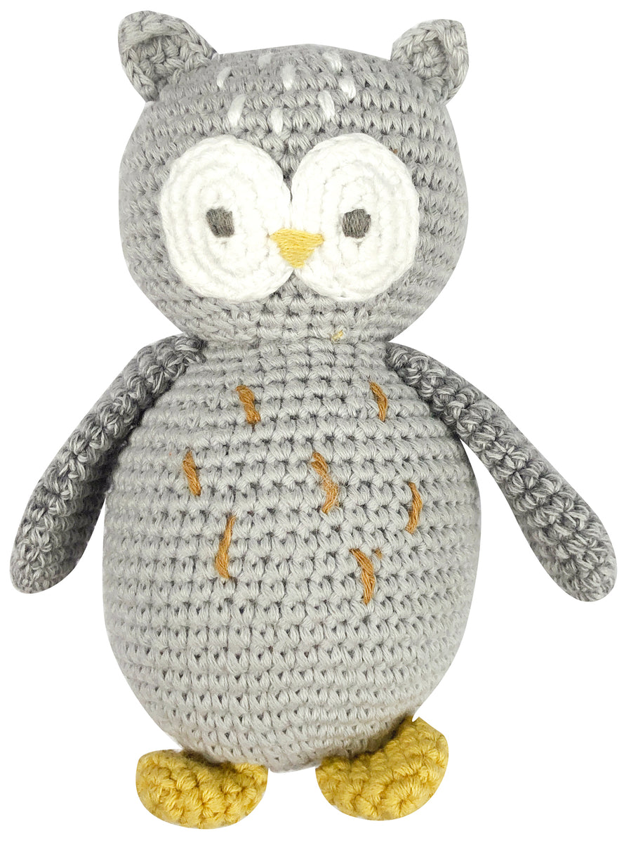 Albetta Crochet Owl Rattle Toy | Baby Ratt... – maisonsunny